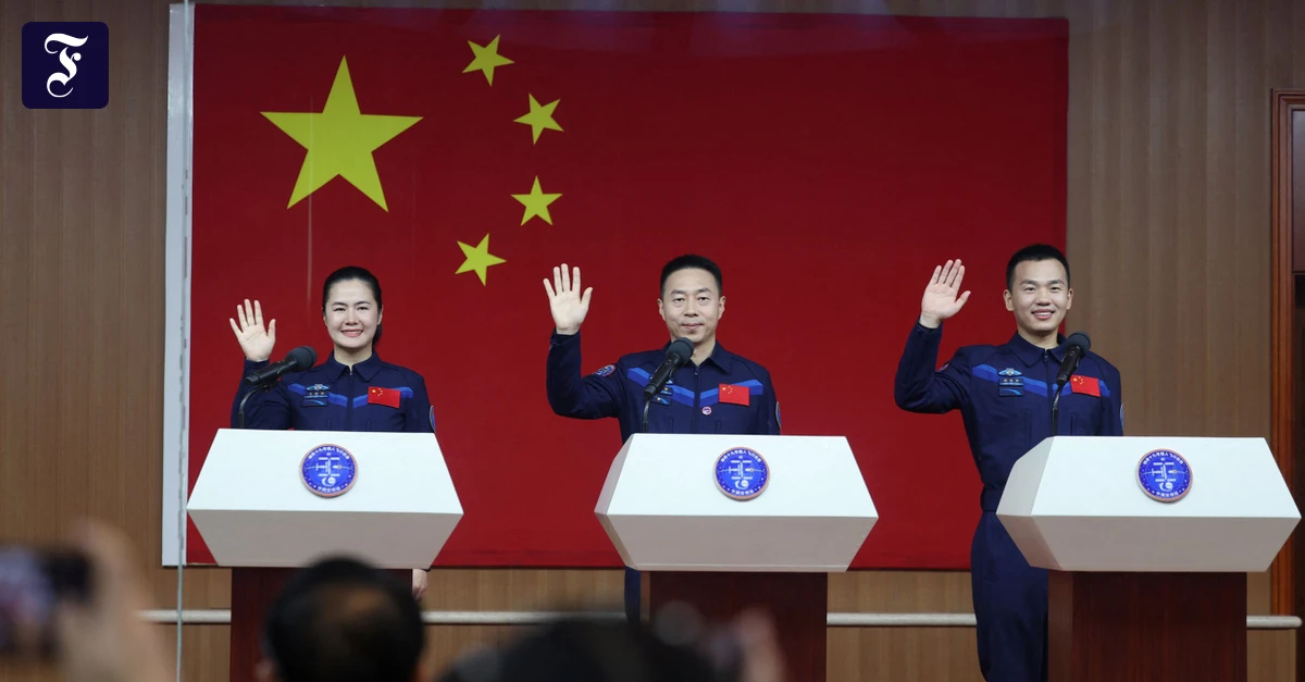 „Tiangong“-Raumstation: China schickt neue Crew ins All | FAZ