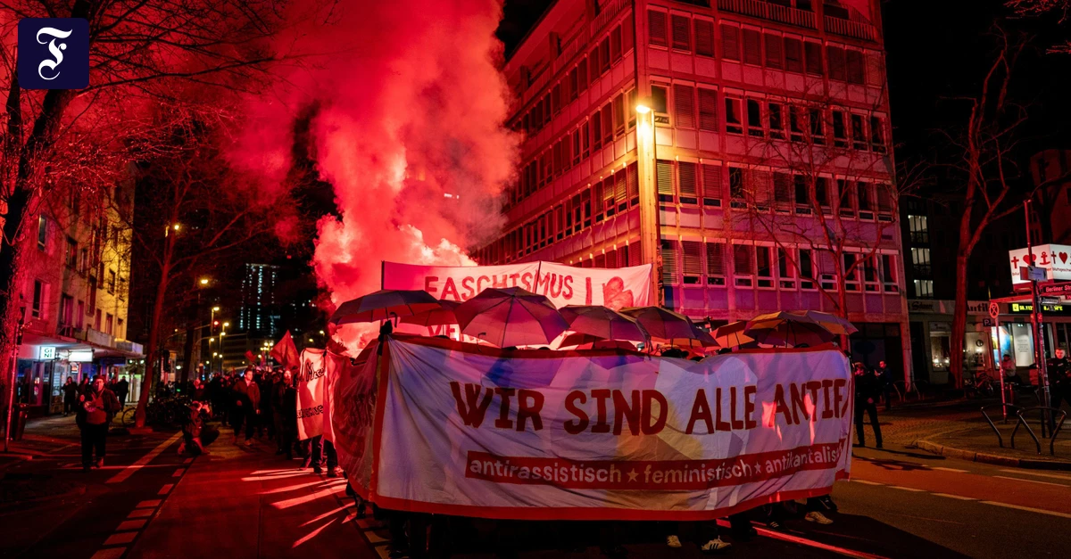 Bundestagswahl 2025: Linksextremisten demonstrieren in Frankfurt gegen ...