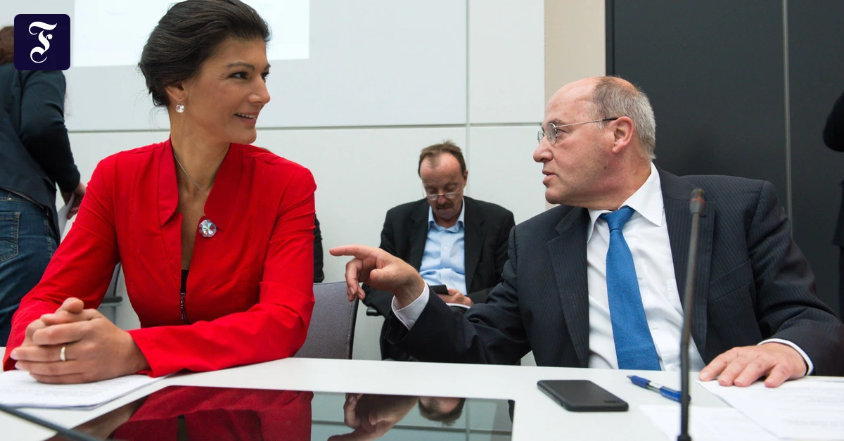 Sahra Wagenknecht und Dietmar Bartsch lösen Gregor Gysi ab | FAZ