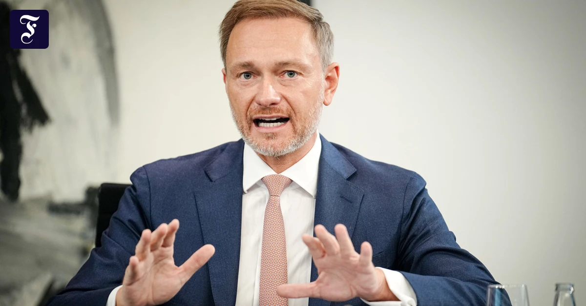 Lindner verteidigt 200-Milliarden-Euro-Entlastungspaket | FAZ