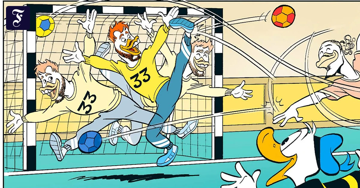 Handball-EM 2026: Knorr und Wolff als Comic im Micky-Maus-Magazin | FAZ