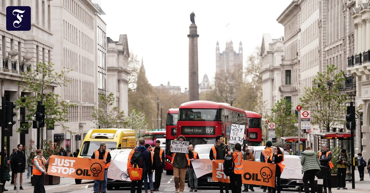 Rishi Sunak wettert gegen „Saboteure“ bei Klimademos in Großbritannien ...