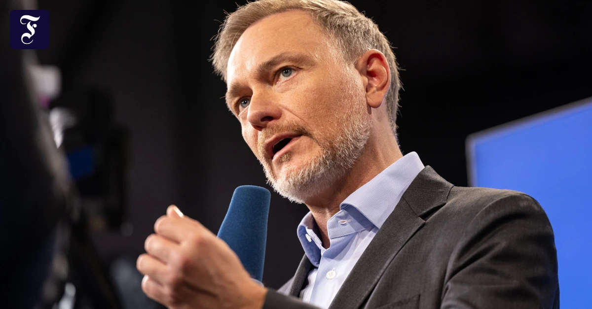 FDP-Chef Lindner über Bundes-Haushalt: „Die Party ist vorbei“ | FAZ