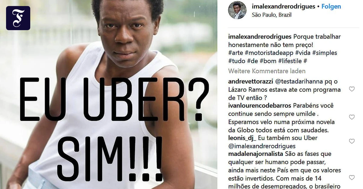 Alexandre Rodrigues: „City of God“-Star ist jetzt Uber-Fahrer | FAZ