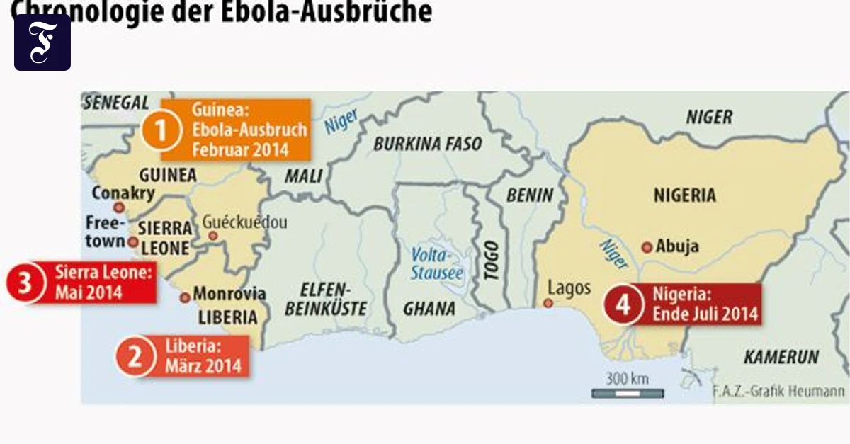 Neue Erkenntnisse über Mutation und Ausbreitung des Ebola-Virus | FAZ