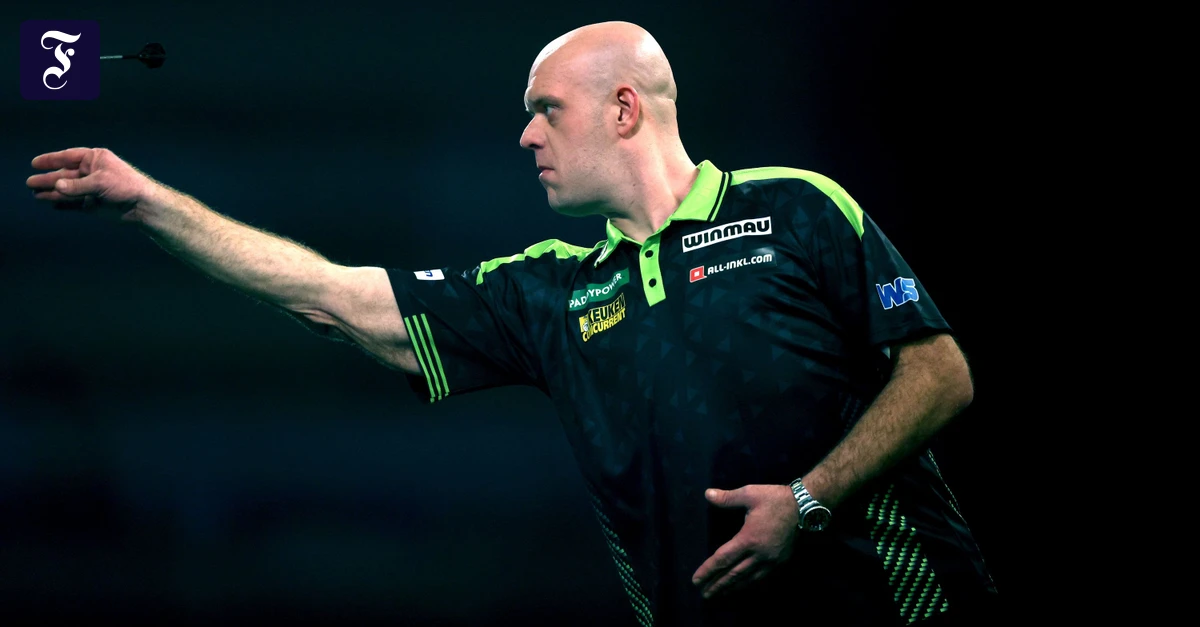 Duell der Riesen: Anderson wirft van Gerwen raus | FAZ