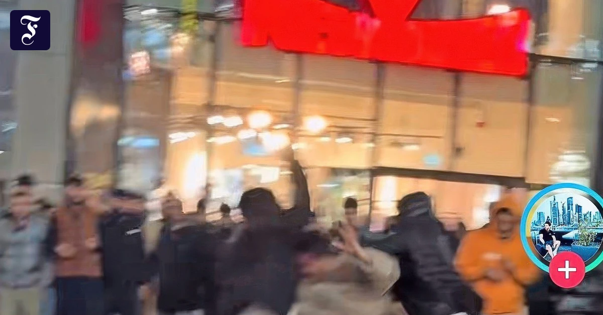 Messerangriff in Frankfurt: Eskalation vor laufender Kamera auf der ...