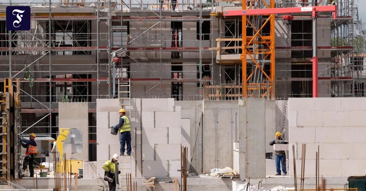 Warnung vor „Kipppunkt“ am Bau | FAZ