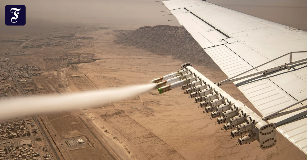 Arabische Emirate vollen mit Cloud Seeding für mehr Regen sorgen | FAZ