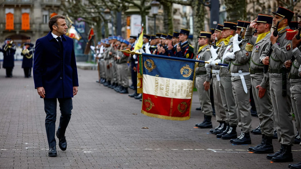 Emmanuel Macron gedenkt „Tragödie der Zwangsrekrutierten" in Straßburg ...
