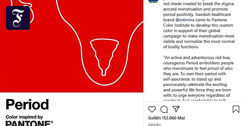 Period: Pantone launcht neue Farbe