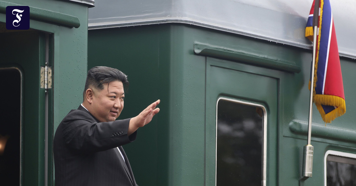 Russlandbesuch: Nordkoreas Machthaber Kim Jong-un auf dem Rückweg