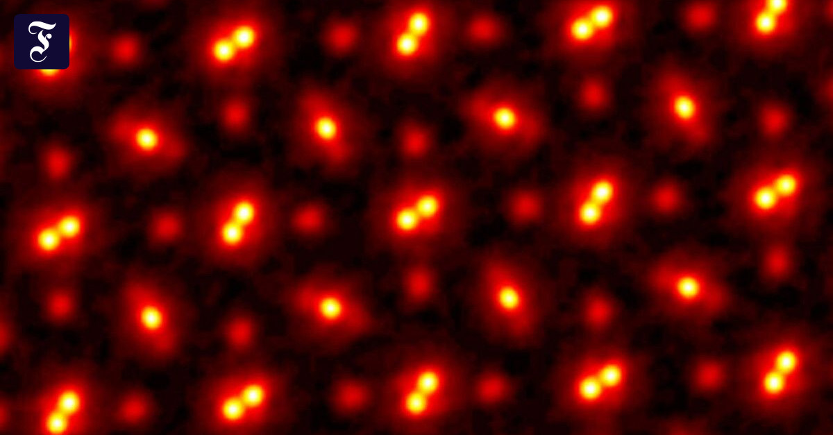 Was genau man auf Bildern von Atomen sieht