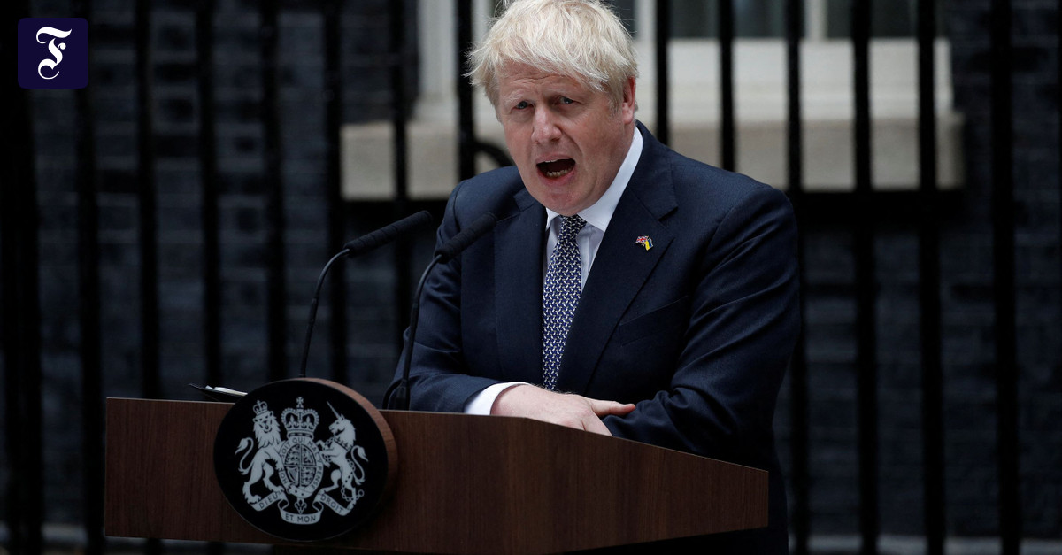 Boris Johnson erklärt seinen Rücktritt als Parteichef