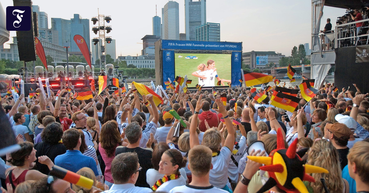 Fußball-EM 2024 in Frankfurt mit Fan Zone am Mainufer