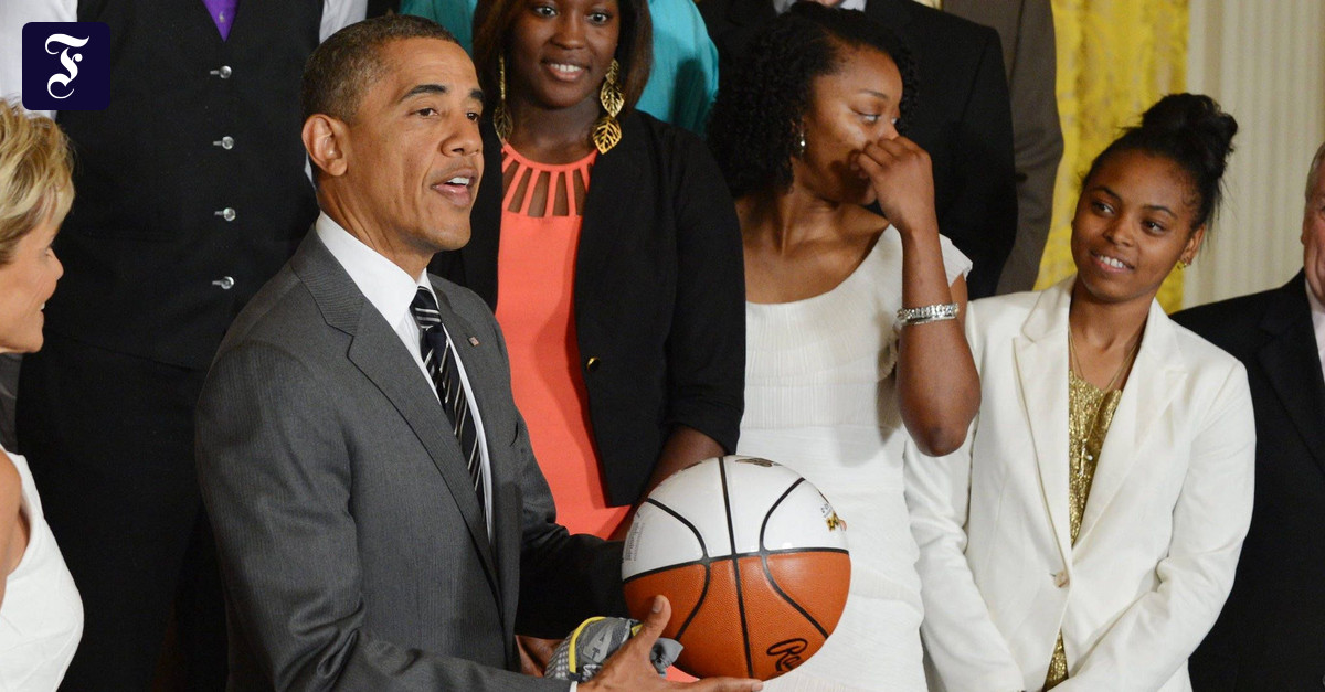 Obama und Sport: Schönen Dunk