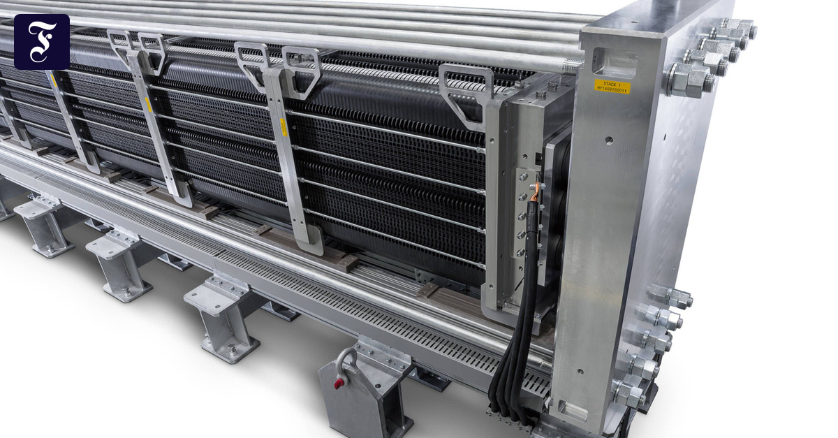 Elektrolyseur: Der Strom gibt Gas - Technik - FAZ