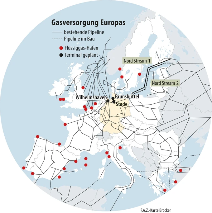 Deutsche Gaswirtschaft: Regierung plant zwei Terminals