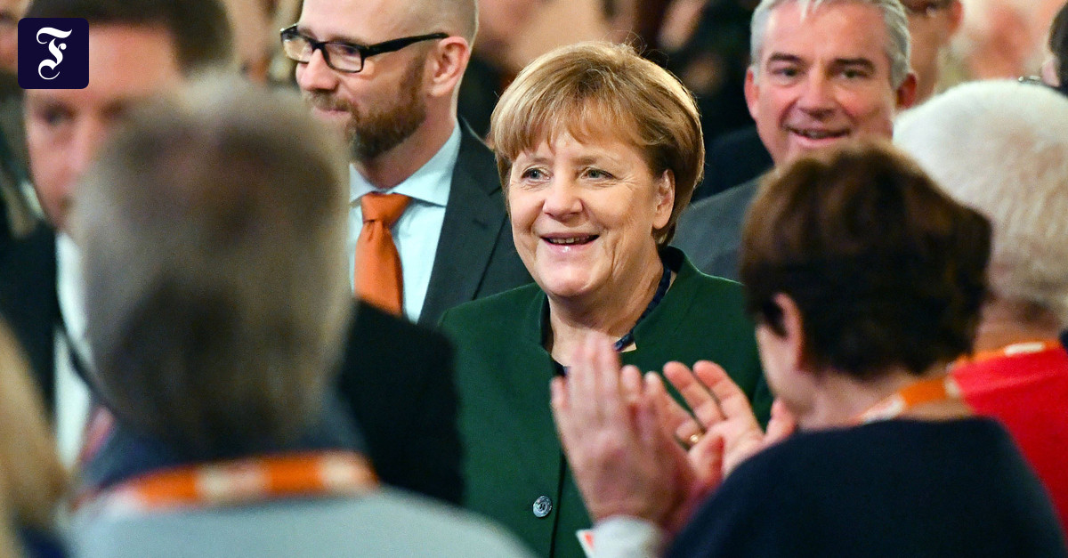 Angela Merkel kämpft in Heidelberg um die Basis