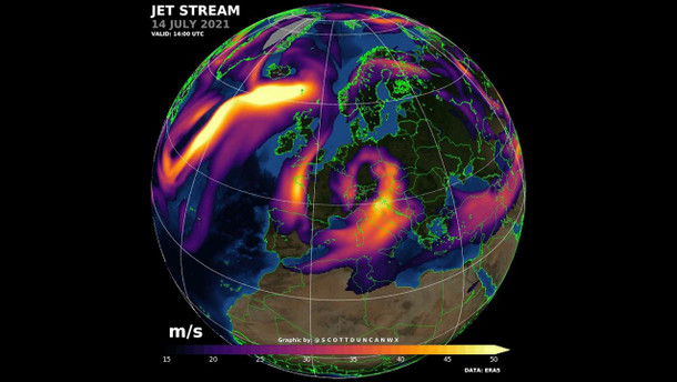 Jet Stream: 10. bis 16. Juli 2021