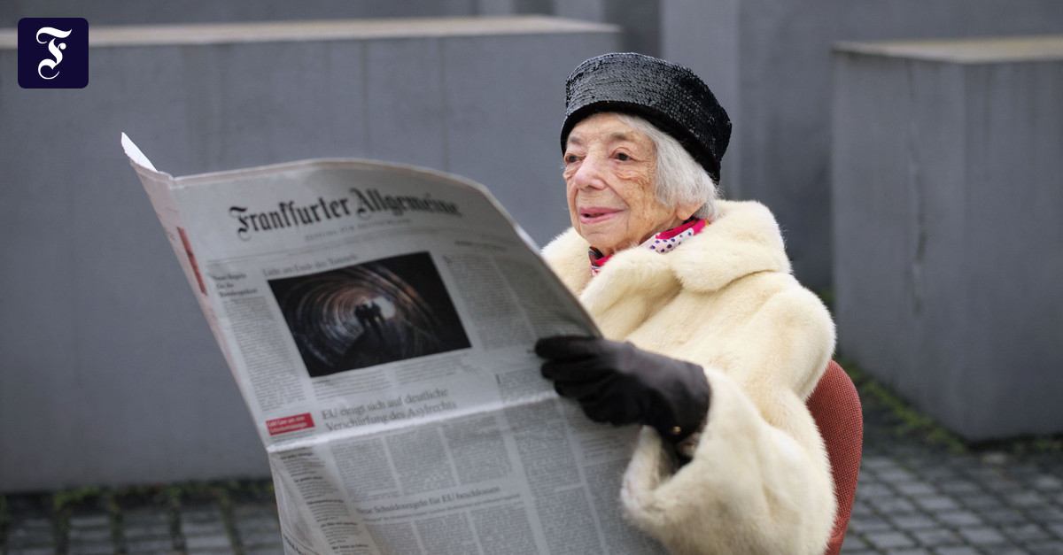 Die Holocaustüberlebende Margot Friedländer wird 100. kluger Kopf der FAZ