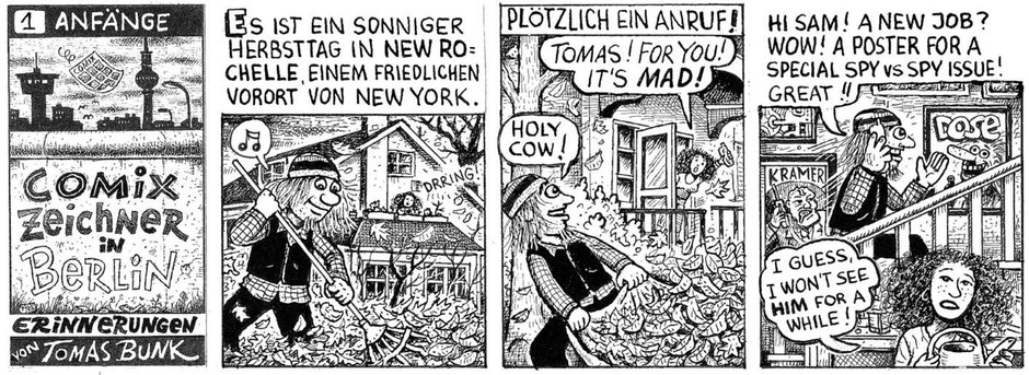 Fortsetzungscomic: Tomas Bunks „Comixzeichner in Berlin“