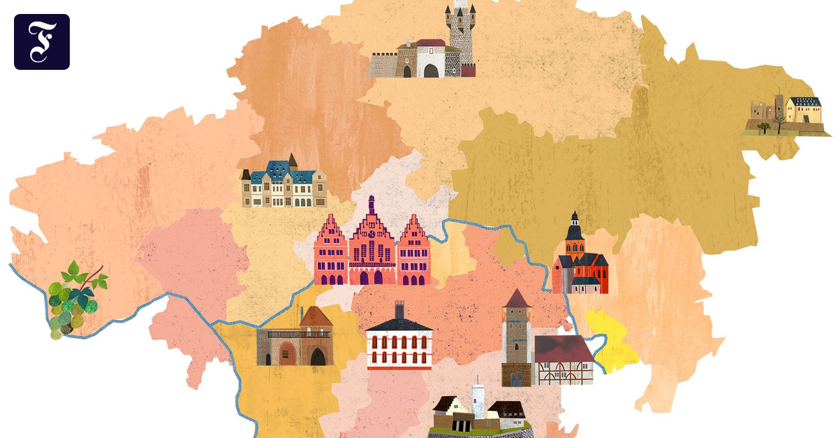 Blick auf die Karte: Ausflüge in Rhein-Main