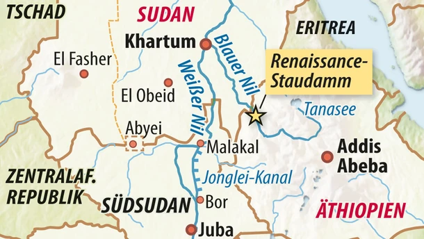 Lösung im Streit über Nil-Staudamm in Äthiopien