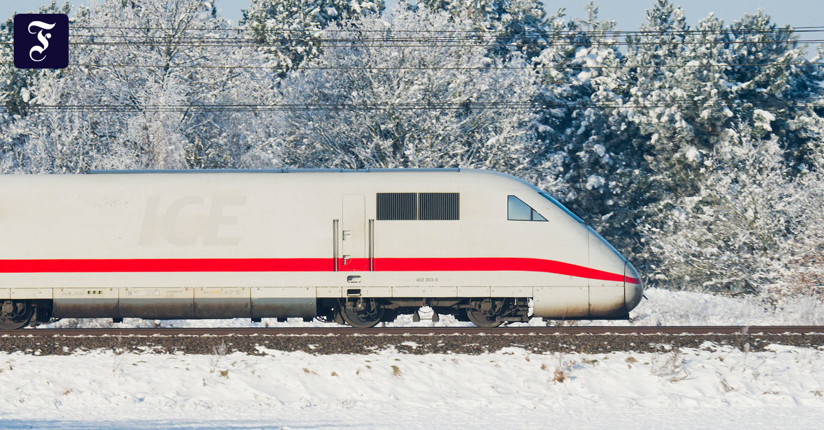 ICE-Züge wegen Winter langsamer unterwegs