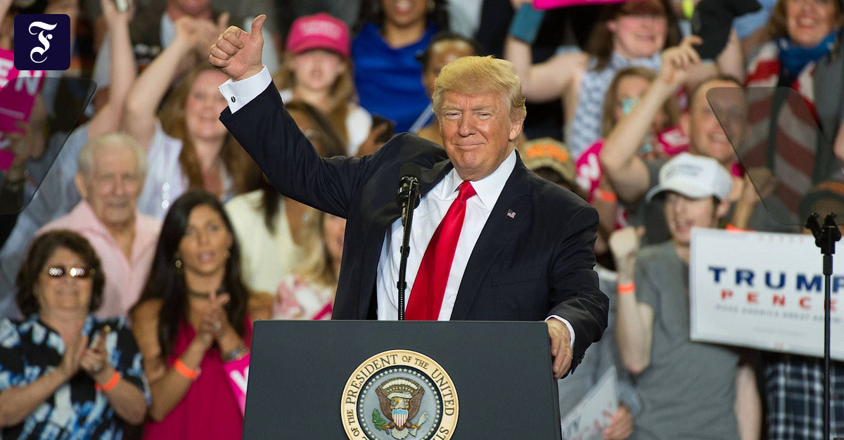 100 Tage im Amt: Trump lässt sich feiern und kritisiert Klimaabkommen