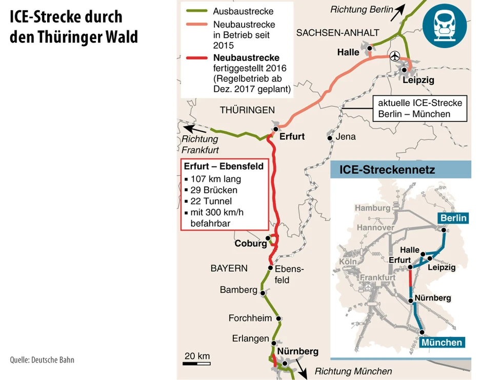 Neue ICE-Trasse: „Die größte Angebotsverbesserung in der Geschichte ...