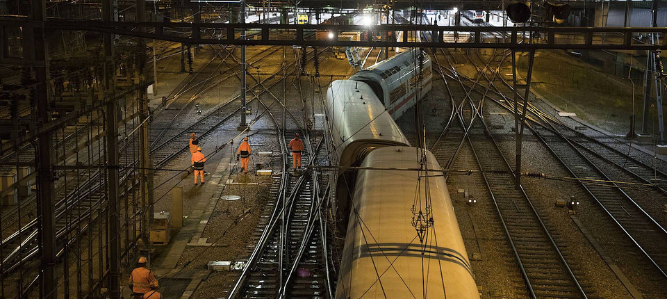 ICE im Bahnhof Basel entgleist