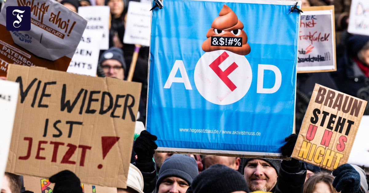 Demo gegen AfD in Frankfurt: „Wir müssen jetzt alle Antifaschisten sein“