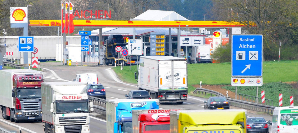 Tankstellen An Der A7 Richtung Sden