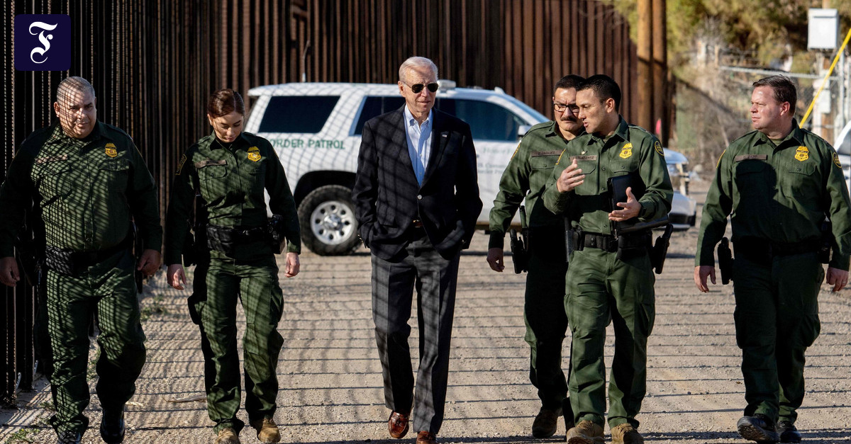 Joe Biden besucht zum ersten Mal die Grenze zu Mexiko