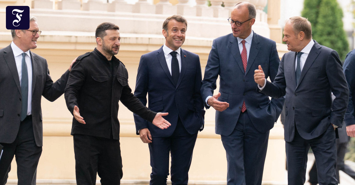 Merz, Macron, Starmer und Tusk fordern Putin zu Waffenruhe auf