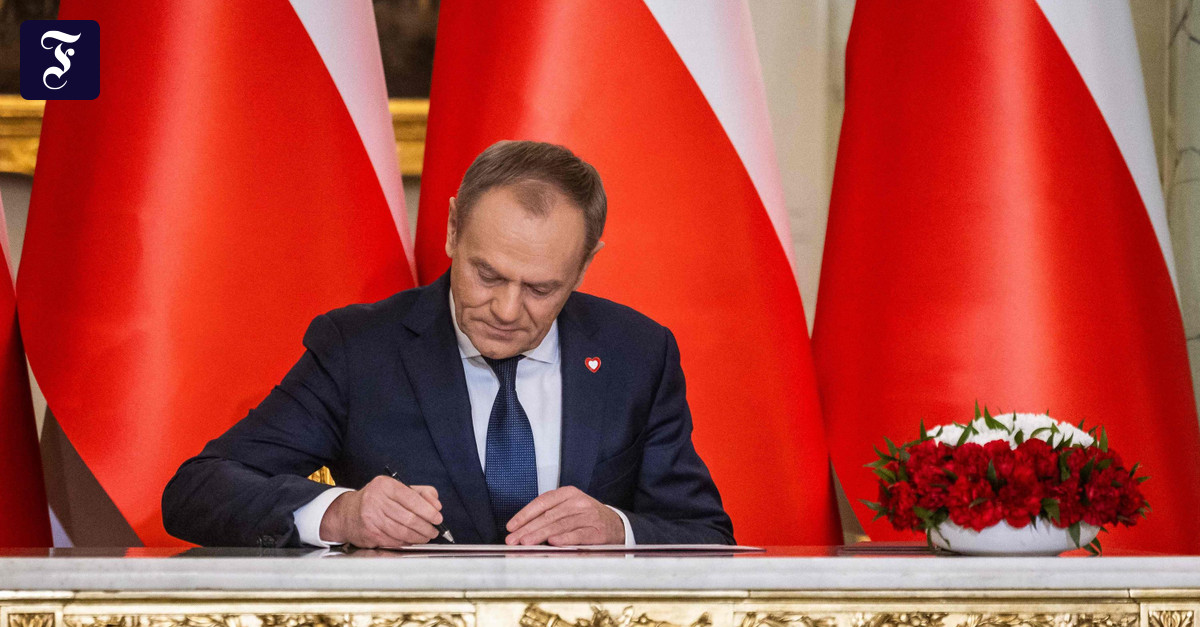 Donald Tusk als Ministerpräsident Polens vereidigt