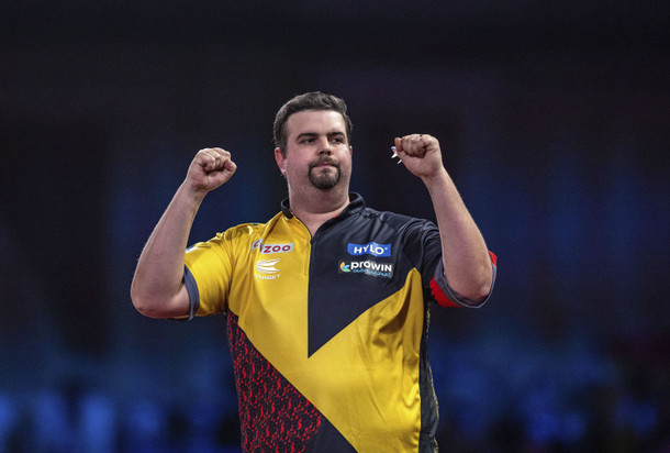 Bild zu: Darts-WM: Gabriel Clemens im Viertelfinale gegen Gerwyn Price ...