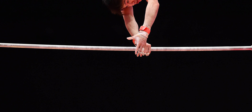 Uchimura turnt in die Geschichtsbücher