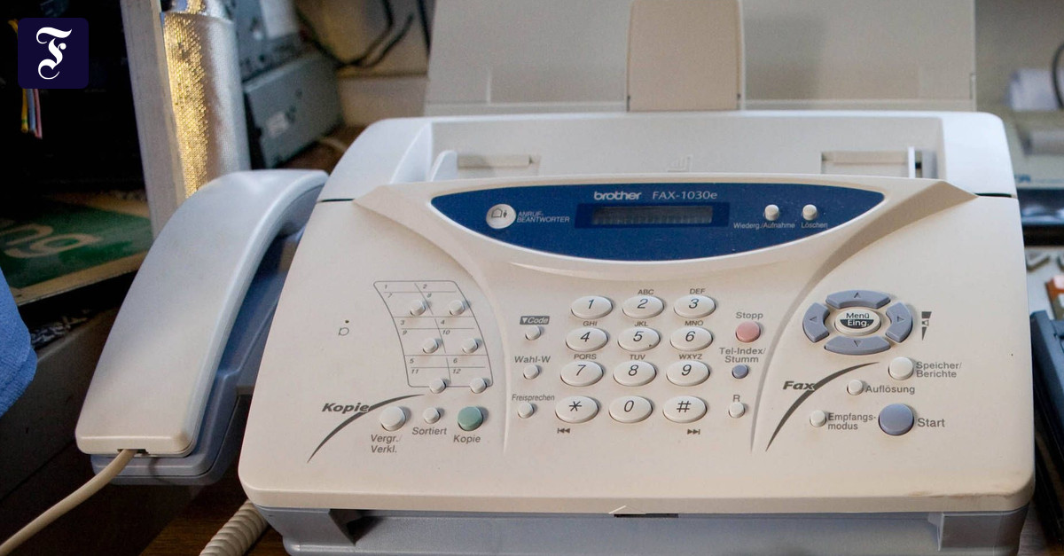 Faxgerät ist in Deutschlands Büros immer noch beliebt