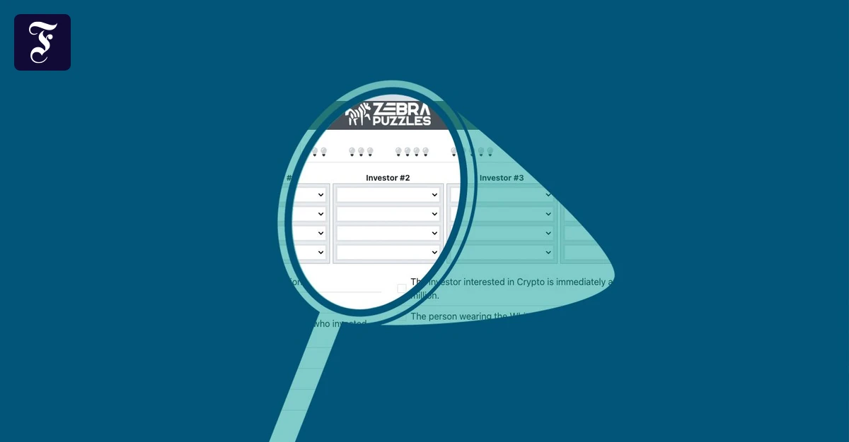 Mit Logik zum Zebra | FAZ