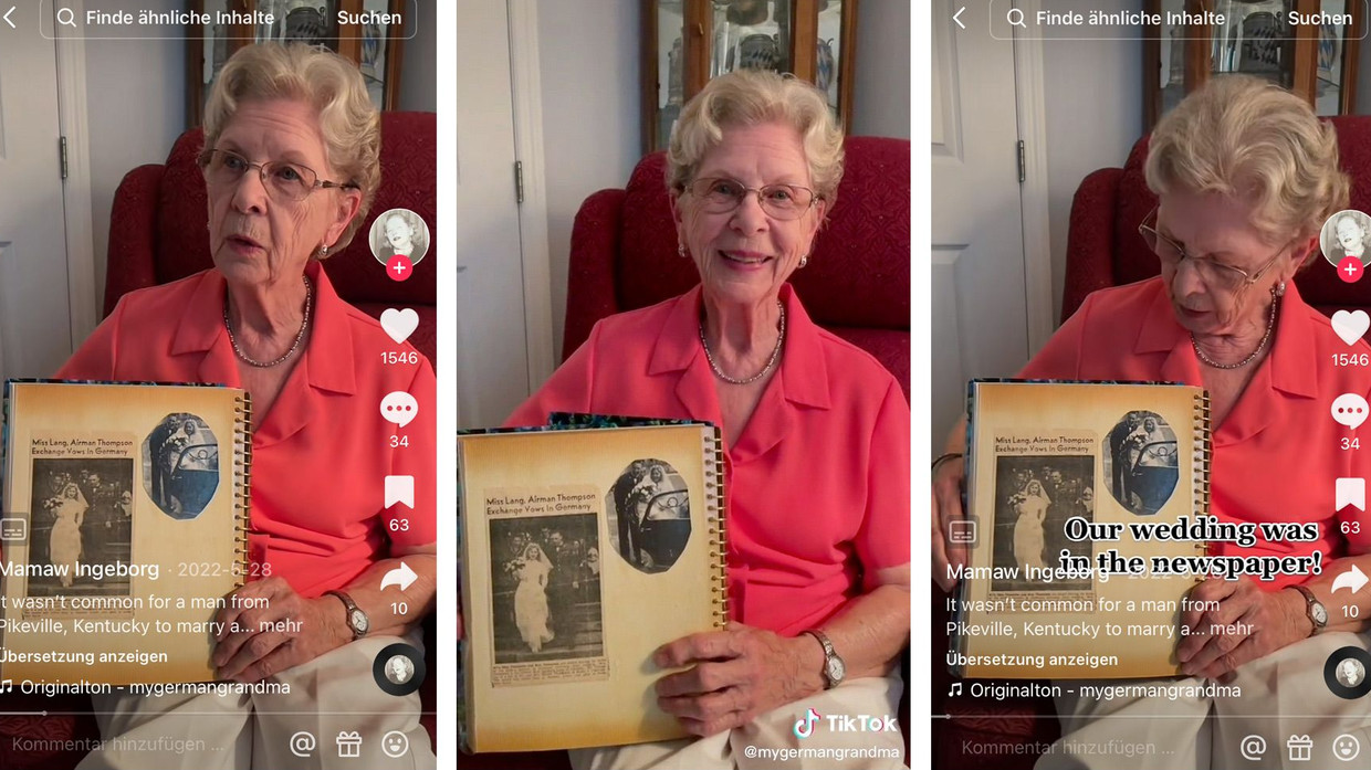 Oma Inge erzählt auf Tiktok vom Zweiten Weltkrieg