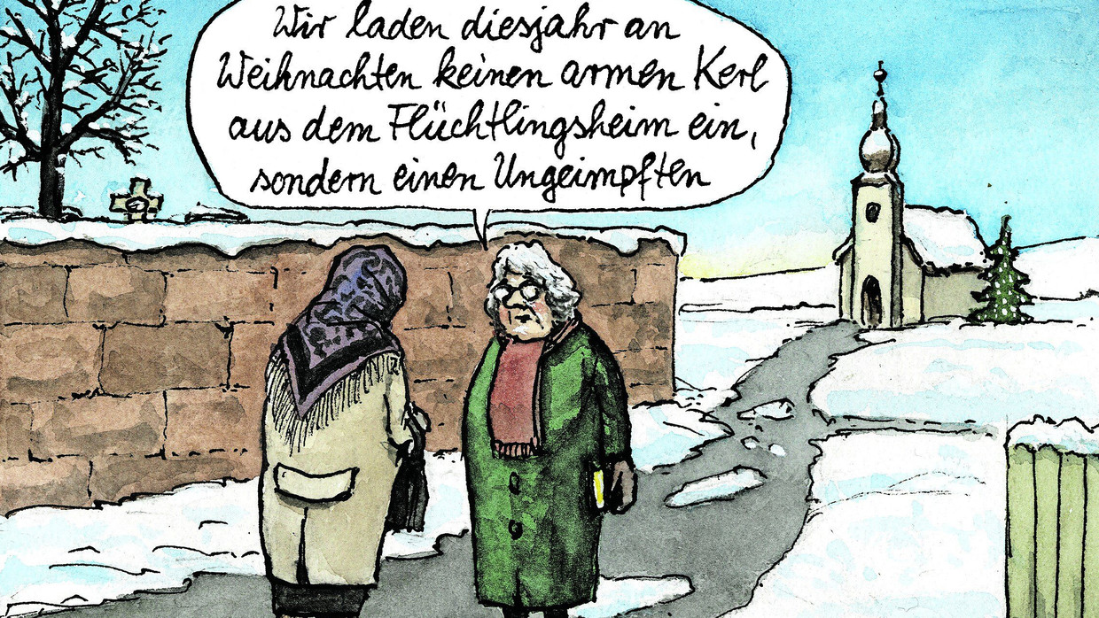FAZ-Karikaturen von Greser und Lenz aus dem Jahr 2021 | FAZ