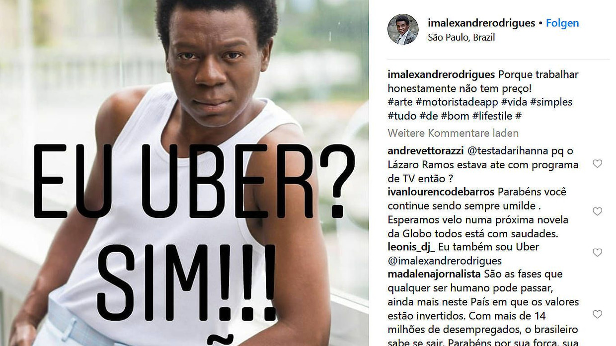 Alexandre Rodrigues: „City of God“-Star ist jetzt Uber-Fahrer