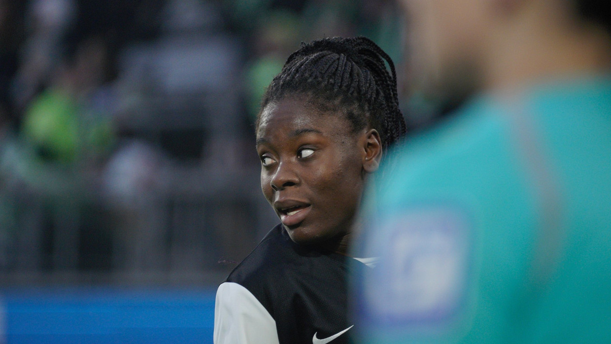 Frauen-Bundesliga: Nicole Anyomi von Eintracht Frankfurt gut drauf