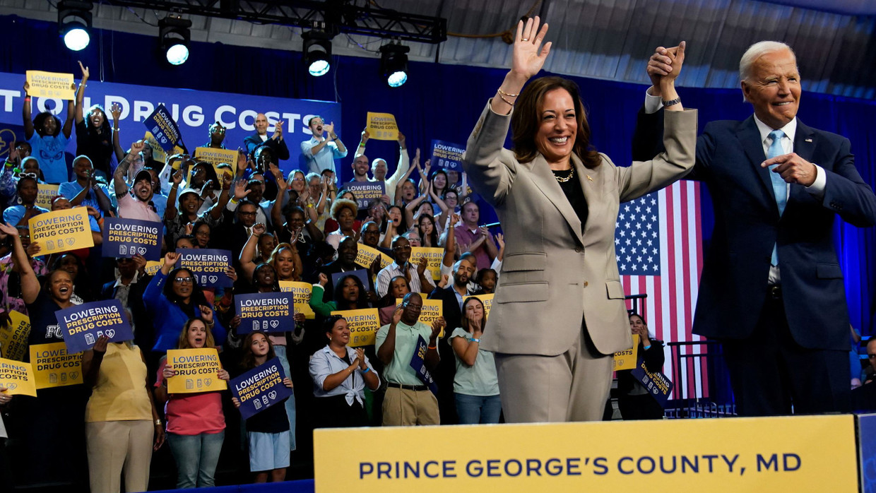 US-Wahl 2024: Joe Biden und Kamala Harris treten gemeinsam auf