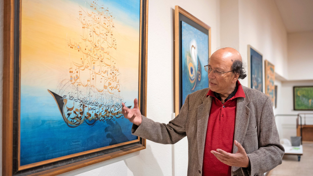 Shahid Alam zeigt interreligiöse Kalligraphien in Frankfurt