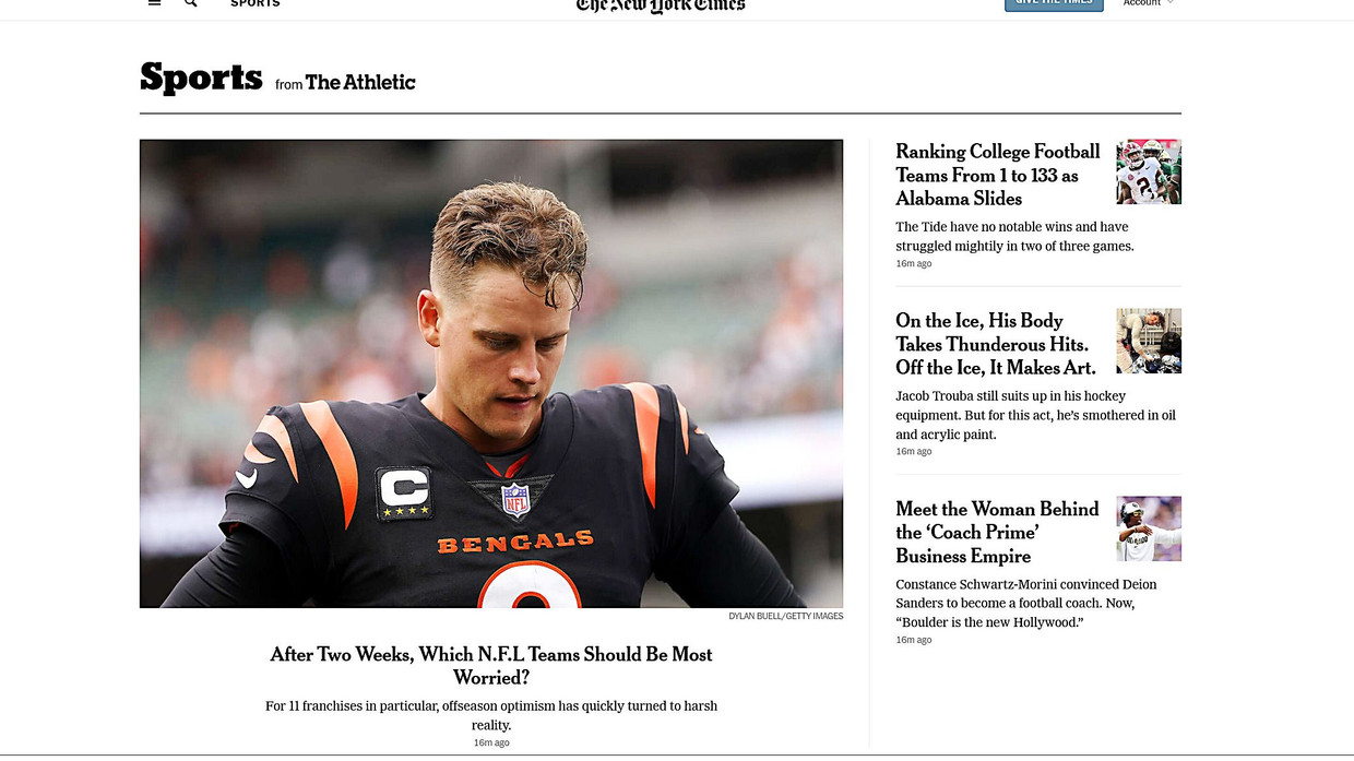 „New York Times“: „The Athletic“ übernimmt Sportteil | FAZ