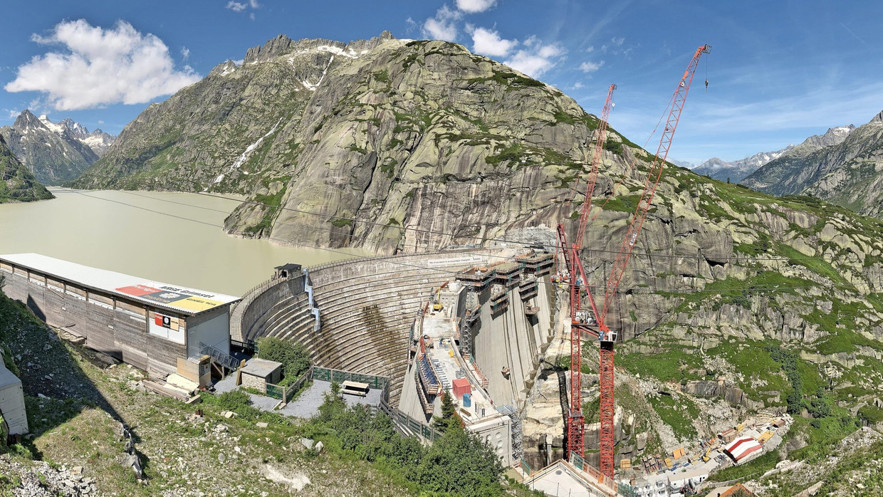 Staudamm am Schweizer Grimselsee: Ein Baustellenbesuch | FAZ