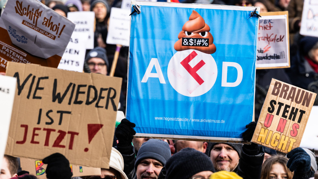 Demo gegen AfD in Frankfurt: „Wir müssen jetzt alle Antifaschisten sein“
